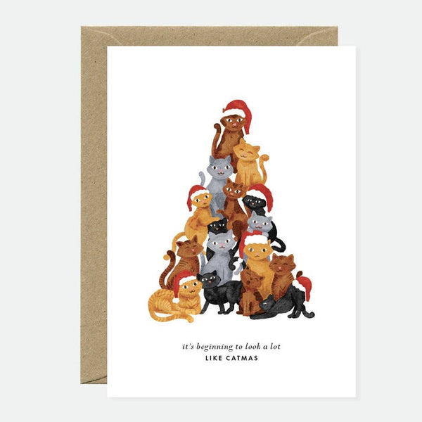 Catmas Greeting Card – Nell