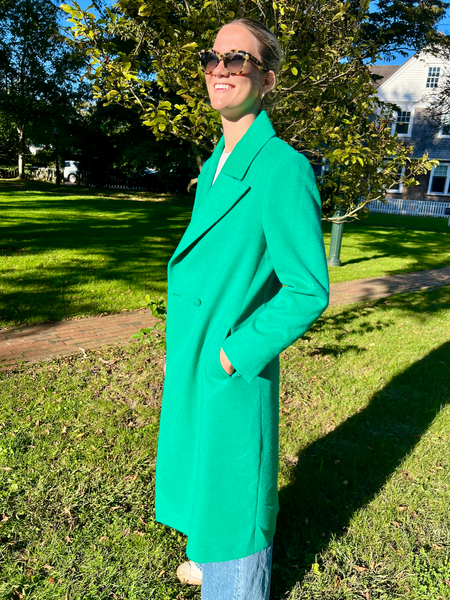 Charles Coat - Emerald Green – Nell